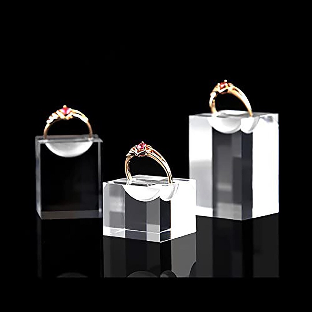 Modern Clean Lined Ring Display Riser Blocks Photo Props 3pc Set - Etsy