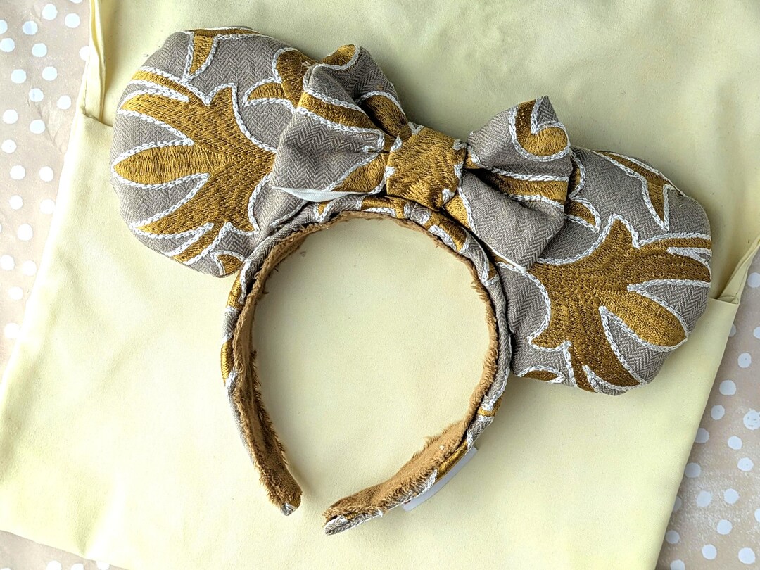 One-of-a-kind Upcycled Linen Mouse Ears | "aurora" | Natural and ...