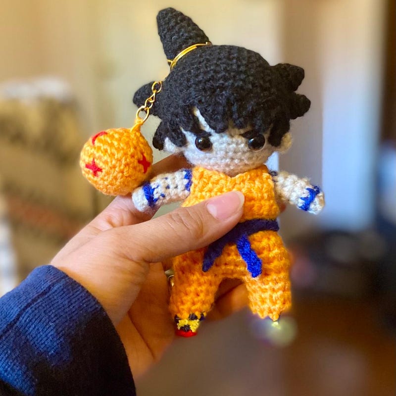 Goku Keychain - Etsy