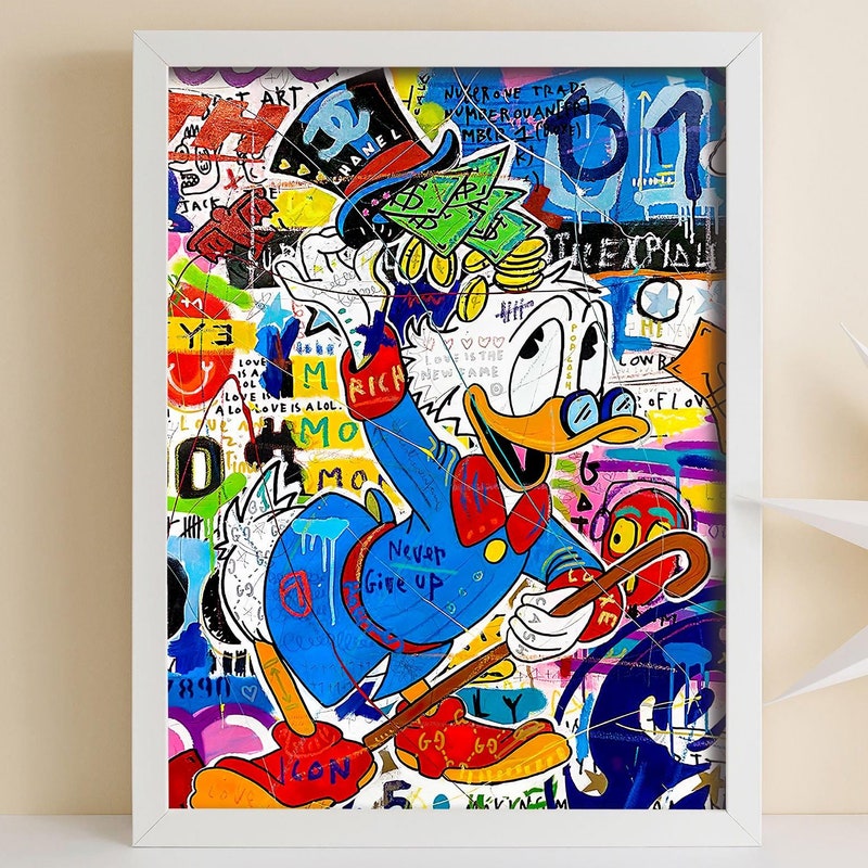 Donald duck wandbild - Etsy.de