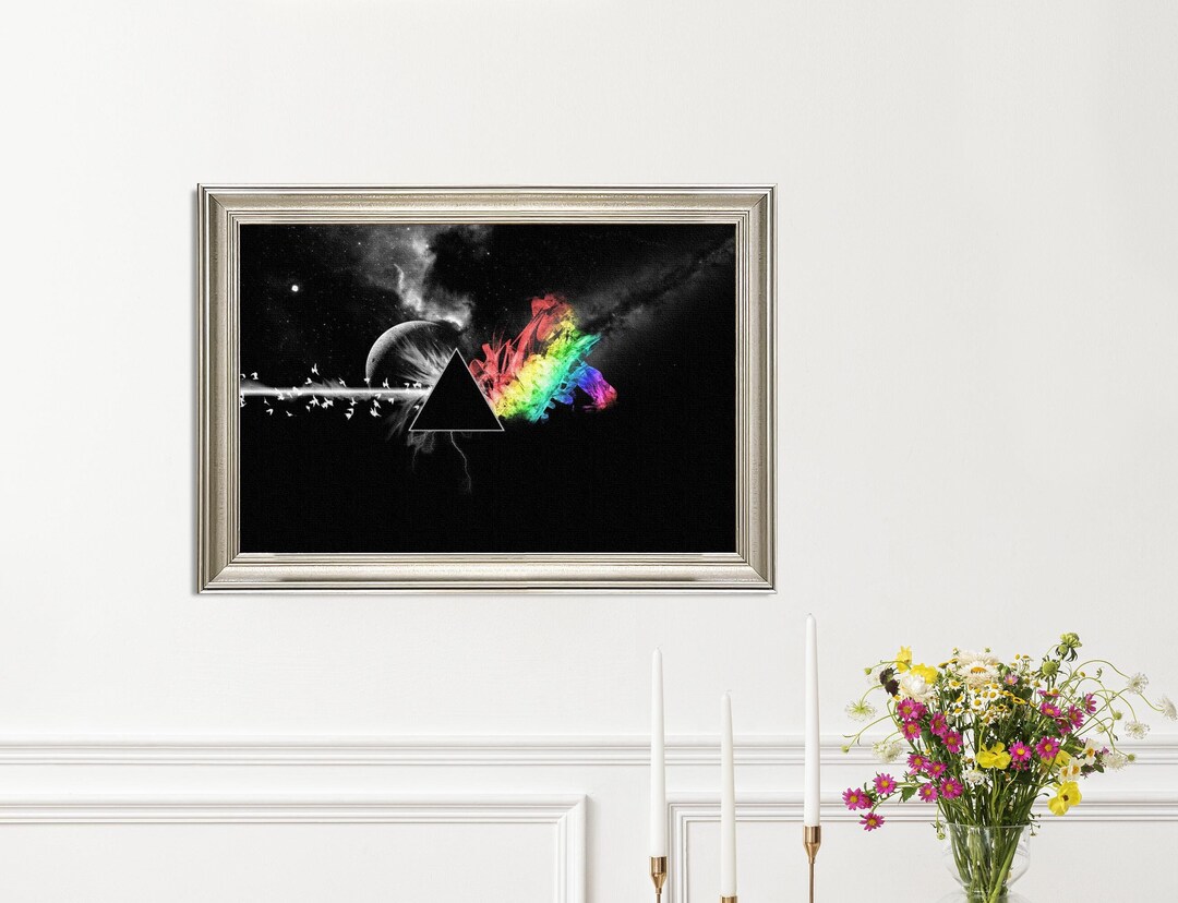 Pink Floyd Dark Side of the Moon Decor Rock N Roll Art Cosplay Print ...