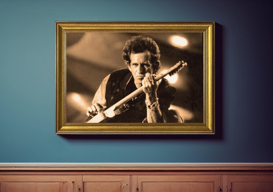 Keith Richards Live Performance Iconic Guitarist Playing on Stage ...