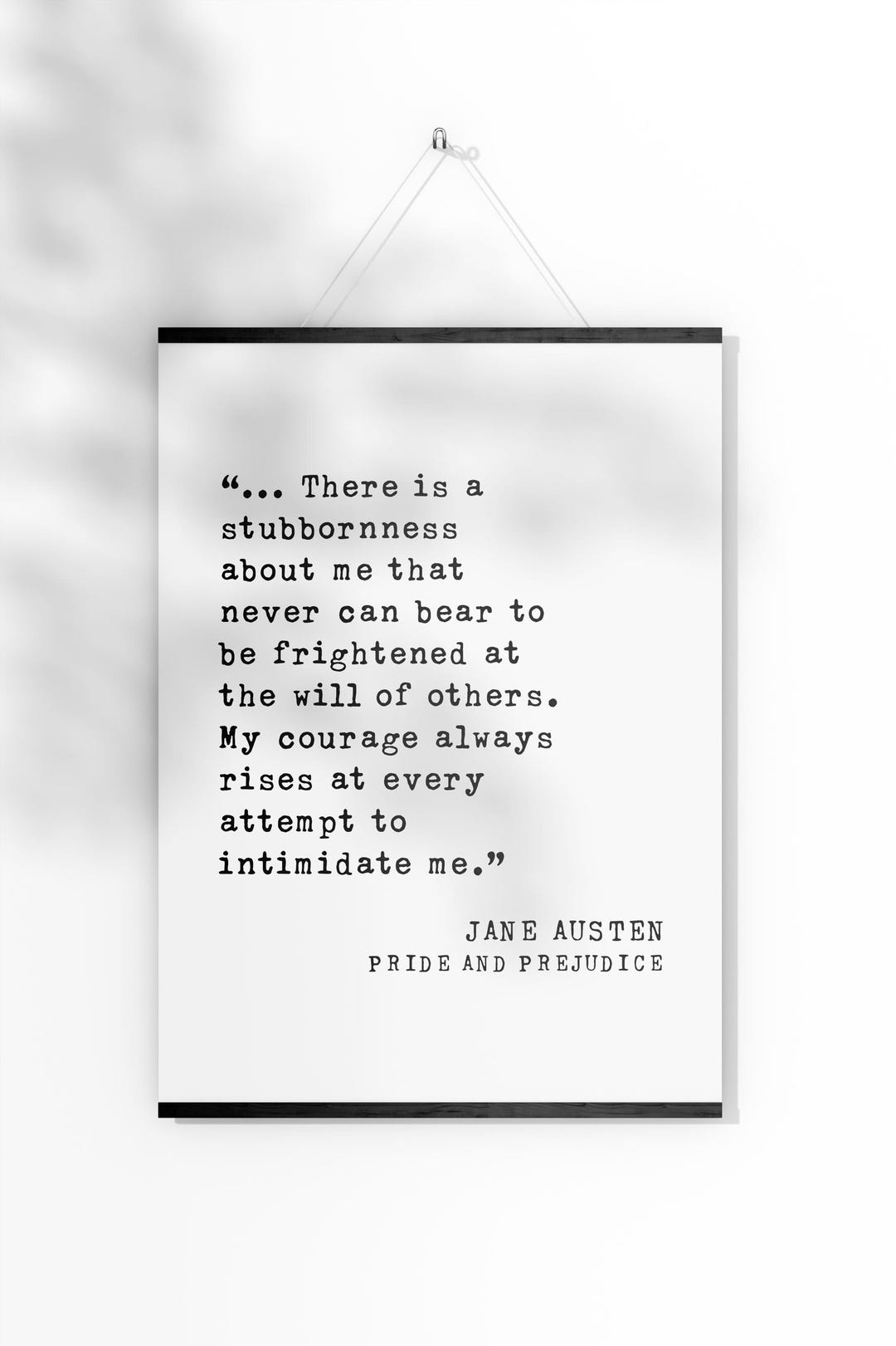 Pride and Prejudice Wooden Banner Art Jane Austen Quote , There is a ...