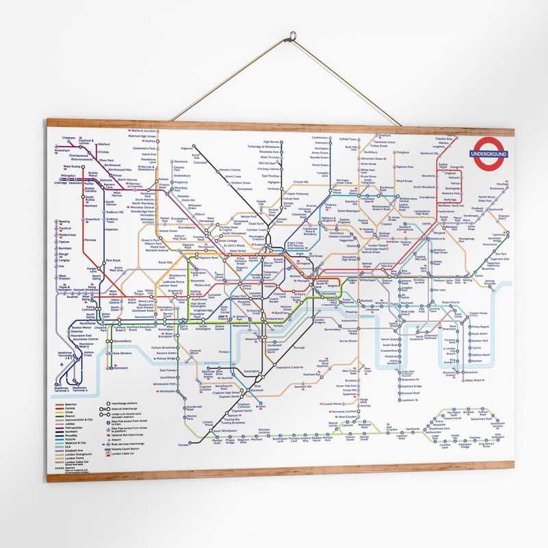 Tube Map - Etsy UK