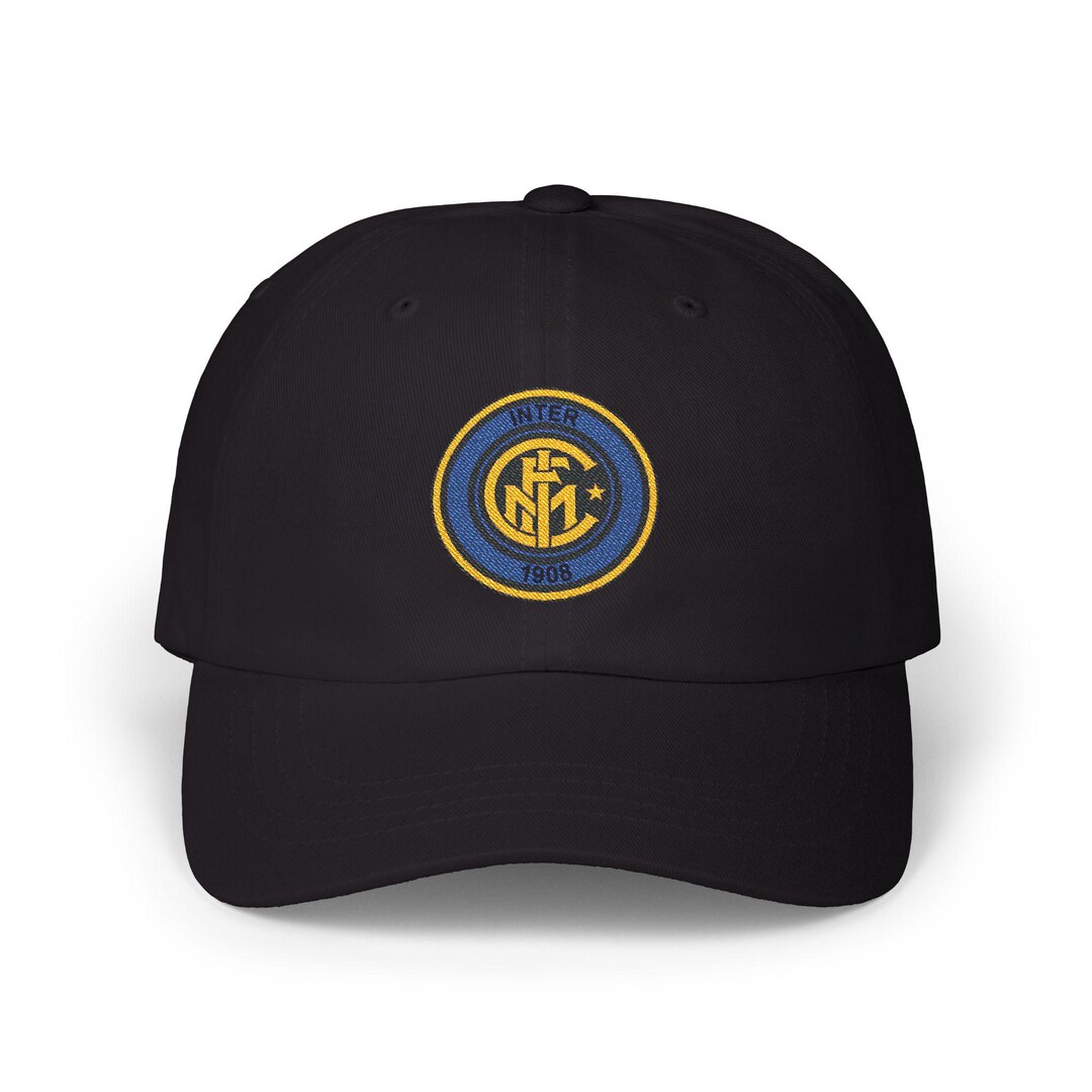 Inter Milan Dad Cap Retro Style Nerazzurri Hat, Inter Milan Crest Logo ...