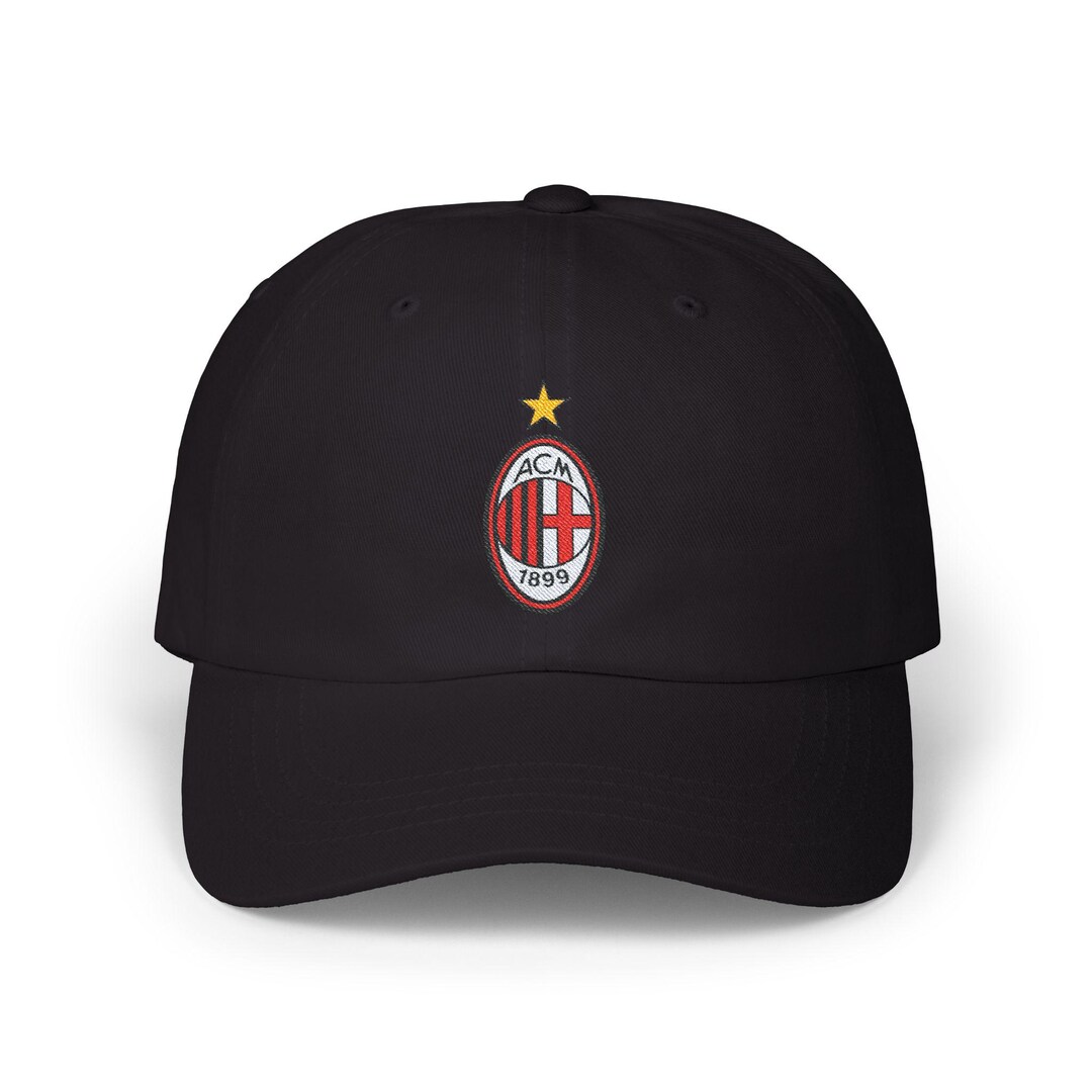 Classic AC Milan Dad Cap Retro Style Milan Hat, AC Milan Logo Cap ...