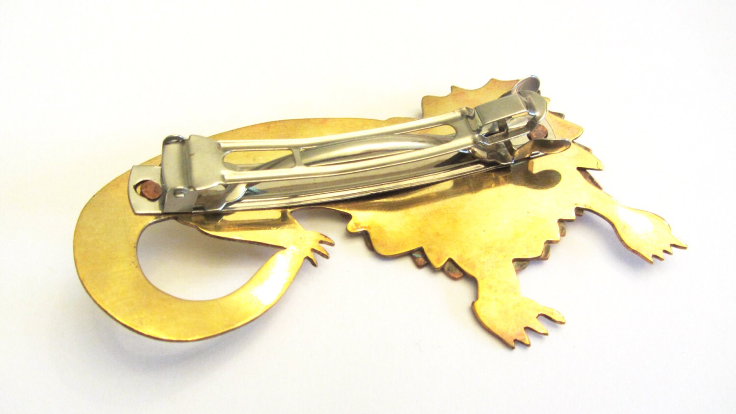 Cecil the Lion Barrette Brass and Copper Lion Lioness - Etsy
