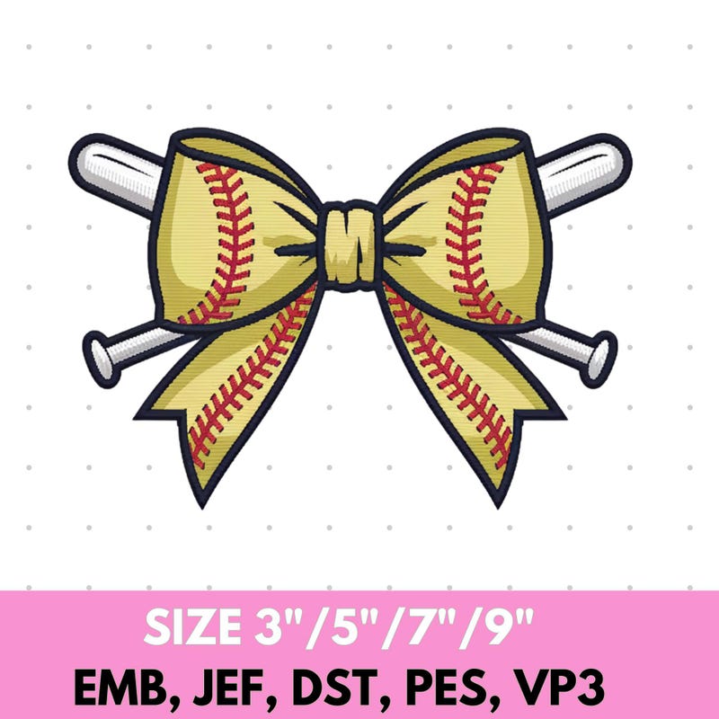 Softball Applique - Etsy