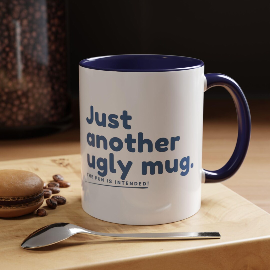 Funny Ugly Face Accent Coffee Mug - Office Mug, Birthday Gift, British ...