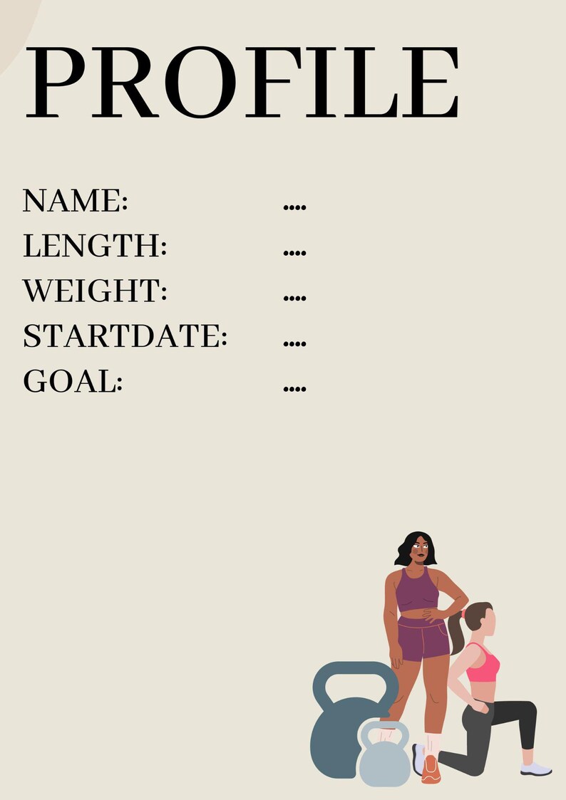 Workout Planner & Progress Tracker – Your Personal Fitness Schedule - Etsy