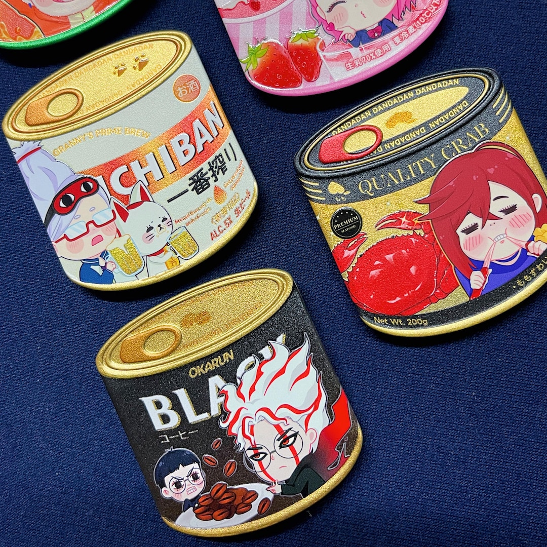 Dandadan Can Food: Metallic Badge - Etsy