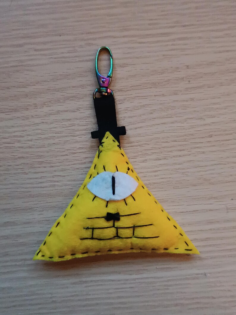 Bill Cypher Gravity Falls Handmade Keychain | Bill Cypher Llavero Hecho ...