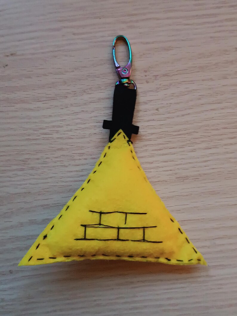 Bill Cypher Gravity Falls Handmade Keychain | Bill Cypher Llavero Hecho ...