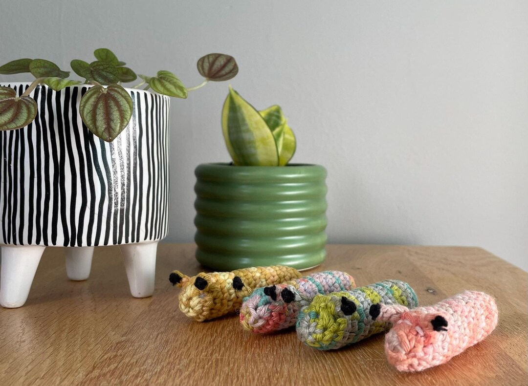 Crocheted Squishy Slug Fidget Toy - Etsy