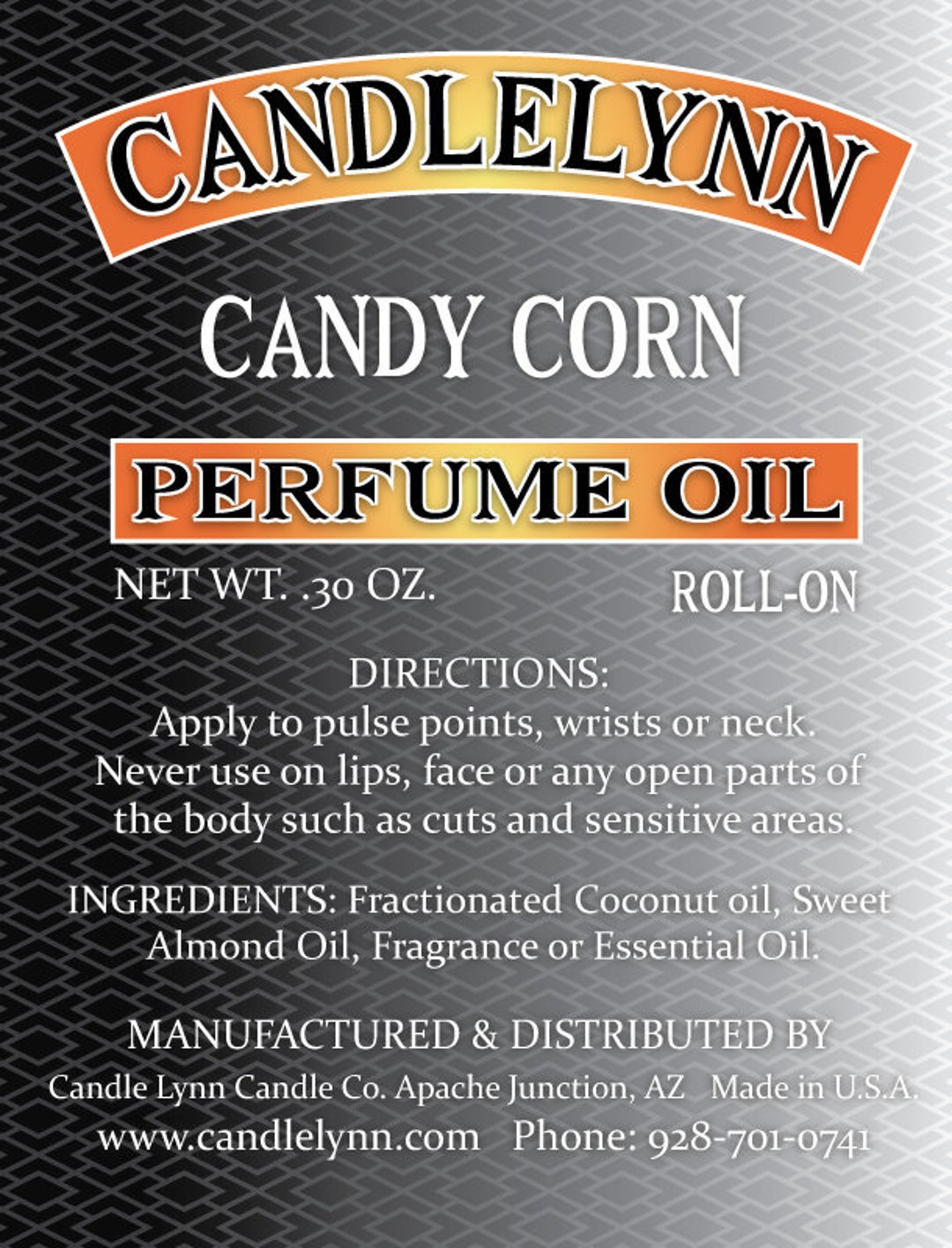 CANDY CORN Roll on Perfume Oil - Etsy