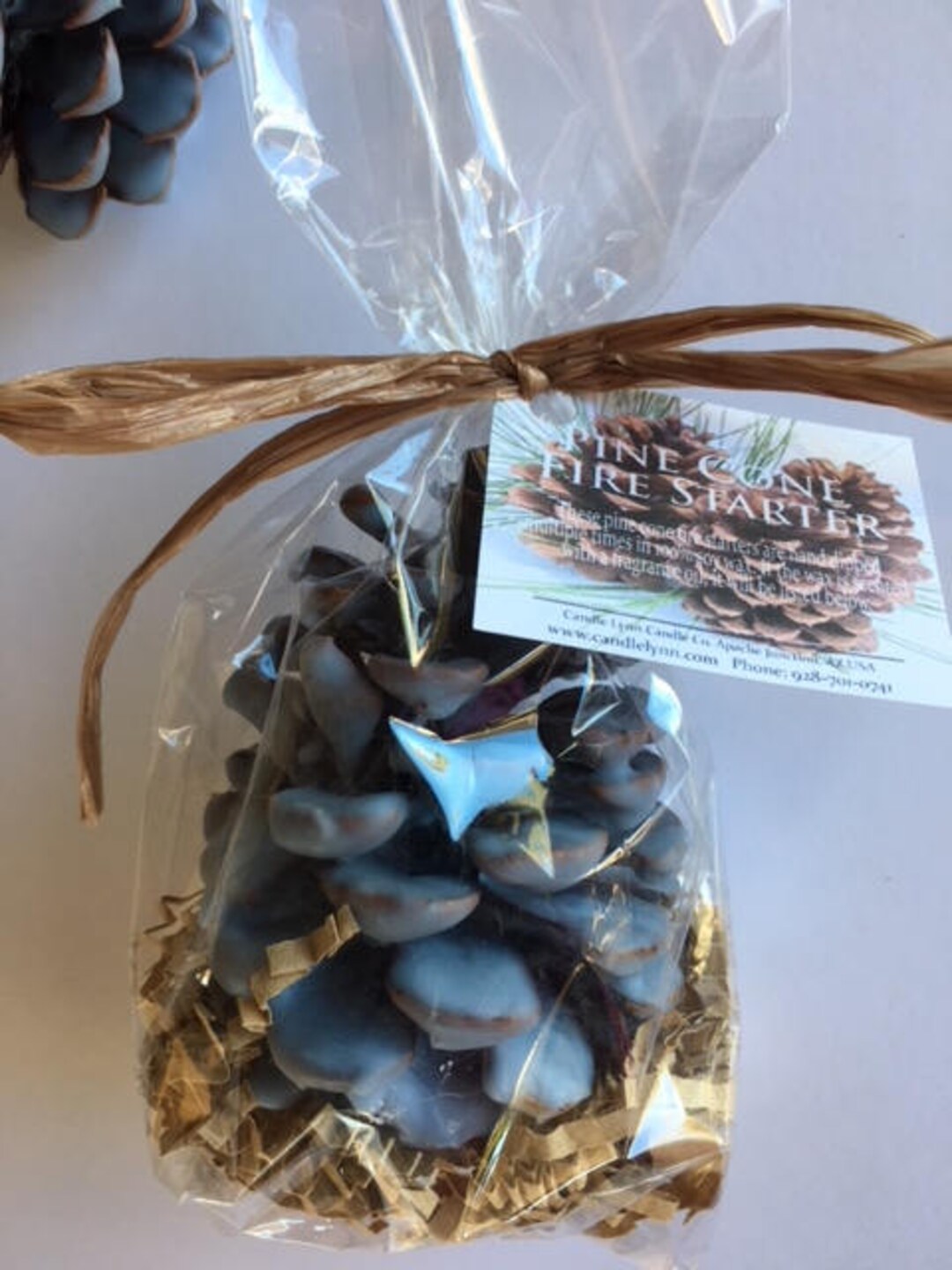 FIRE STARTERS - Individually Wrapped Hand Dipped Pine Cone - Great for ...
