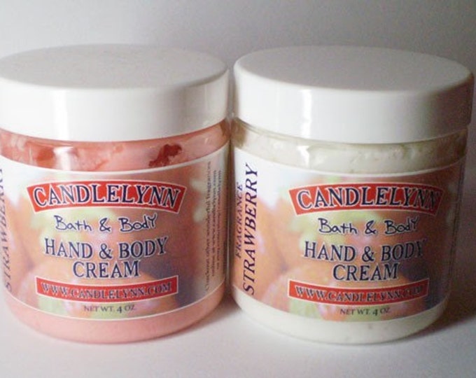 STRAWBERRY Whipped Hand & Body Cream - 4 Oz - Dye Free - Etsy