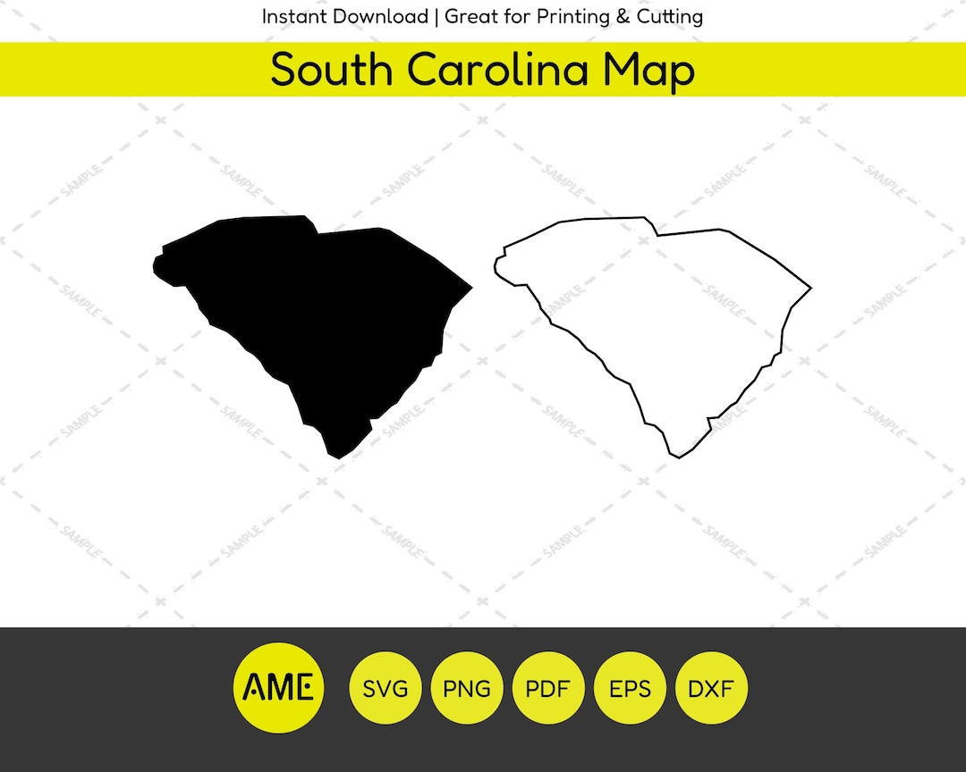 South Carolina State Map South Carolina SVG South Carolina PNG South ...