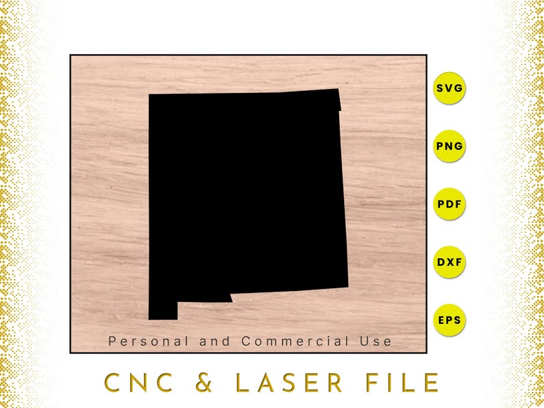 New Mexico State Map | New Mexico SVG | New Mexico PNG | New Mexico Map ...