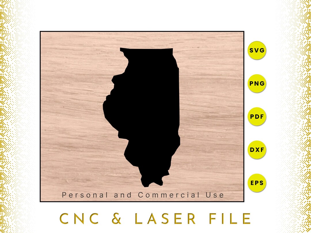 Illinois State Map | Illinois SVG | Illinois PNG | Illinois Map Clipart ...