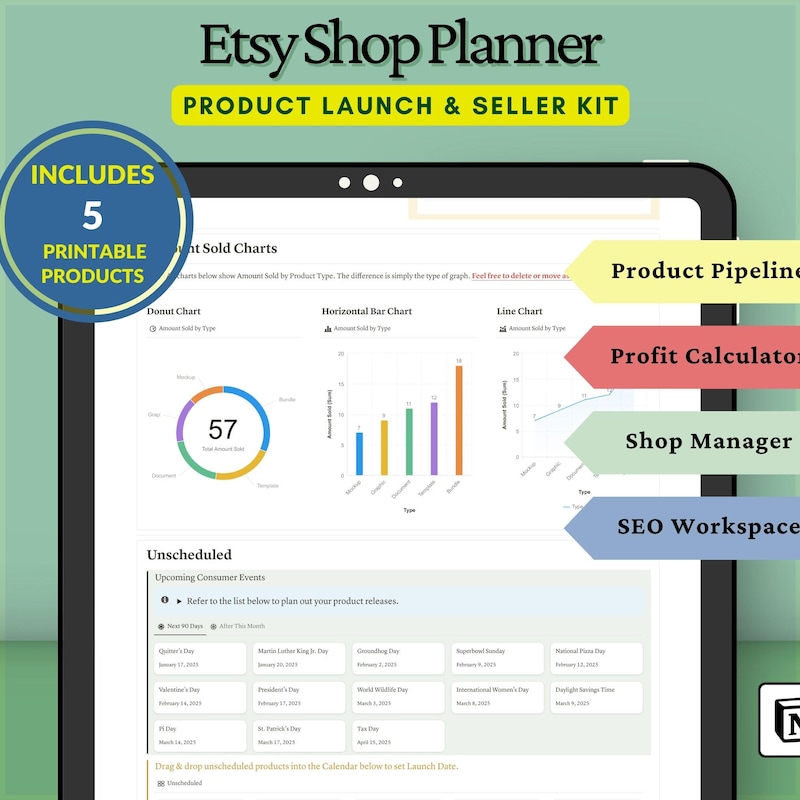 Shop Manager Dashboard Etsy