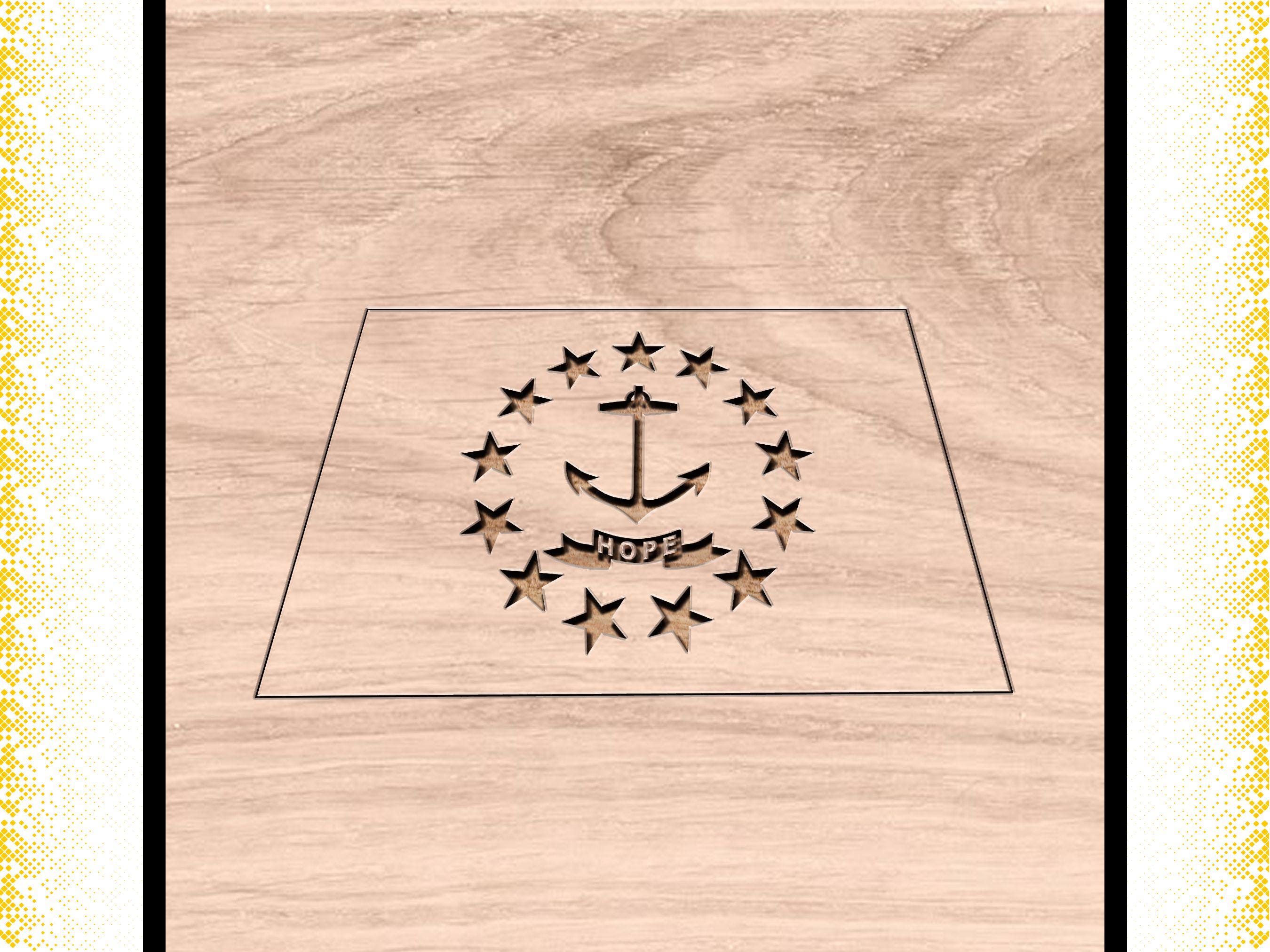 Rhode Island Flag SVG Bundle: CNC Laser Cut Files (digital Download) - Etsy