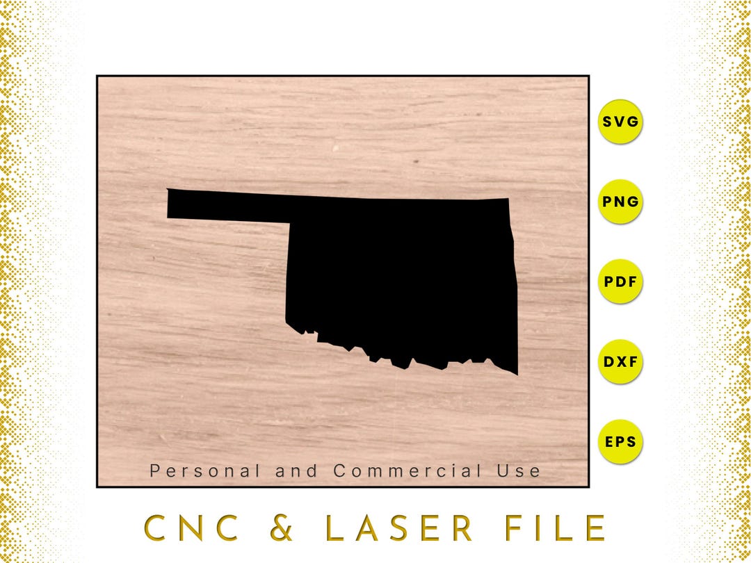 Oklahoma State Map | Oklahoma SVG | Oklahoma PNG | Oklahoma Map Clipart ...