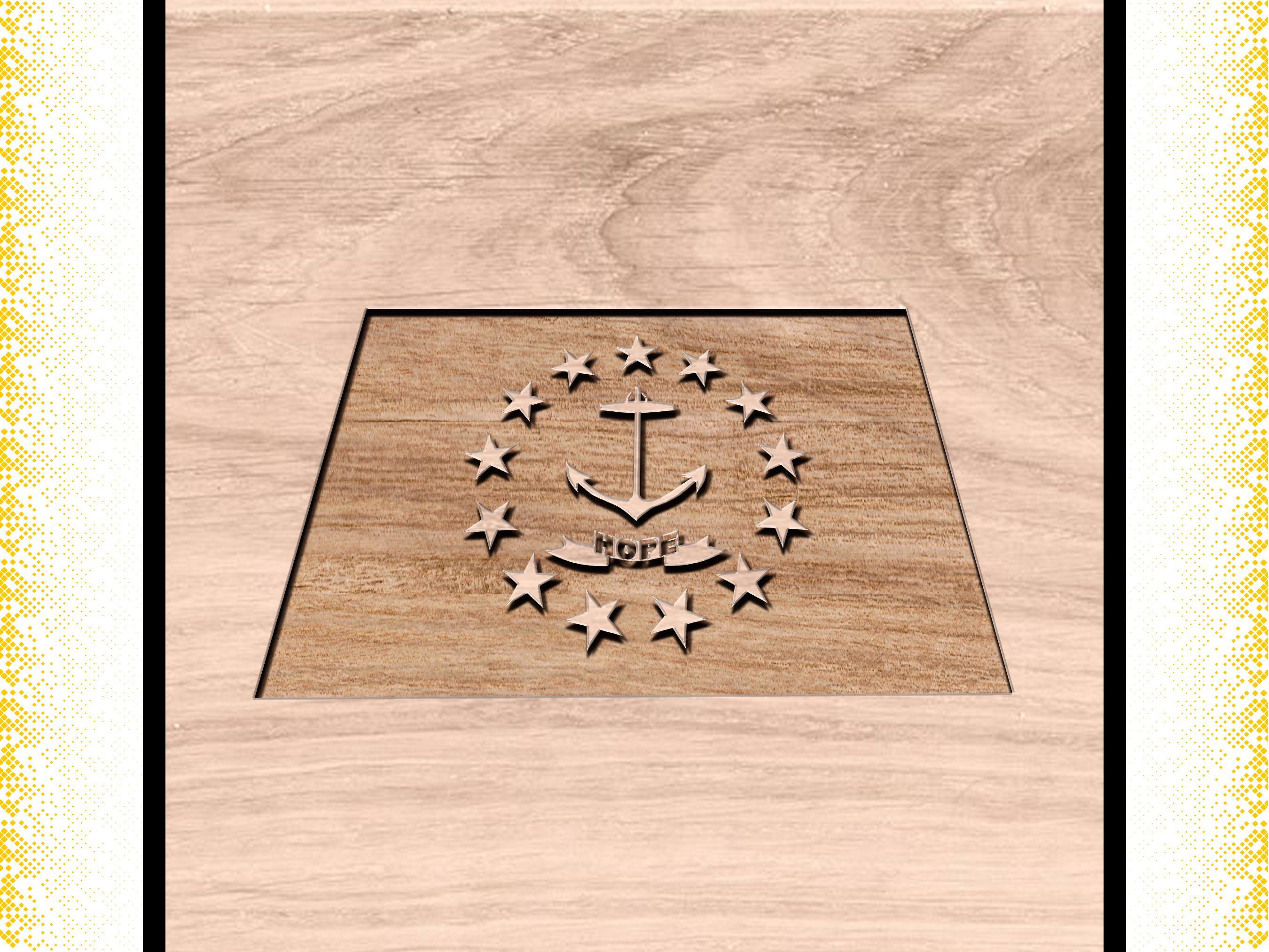 Rhode Island Flag SVG Bundle: CNC Laser Cut Files (digital Download) - Etsy