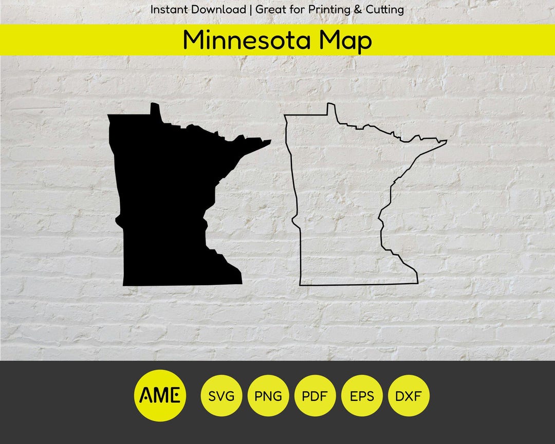 Minnesota State Map Minnesota SVG Minnesota PNG Minnesota Map Clipart ...