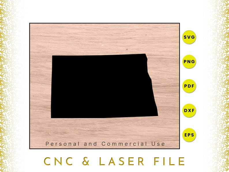 North Dakota State Map | North Dakota SVG | North Dakota PNG | North ...