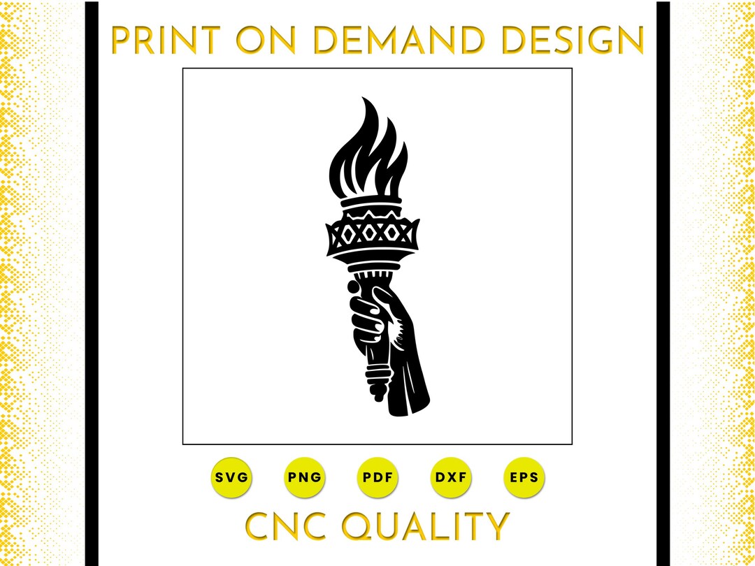 Statue of Liberty Torch SVG Bundle | CNC Laser Cut Files | Patriotic ...