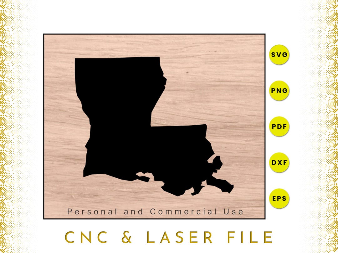 Louisiana State Map | Louisiana SVG | Louisiana PNG | Louisiana Map ...