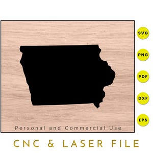 Iowa Map SVG: Cricut & Silhouette Cut File (digital Download) - Etsy