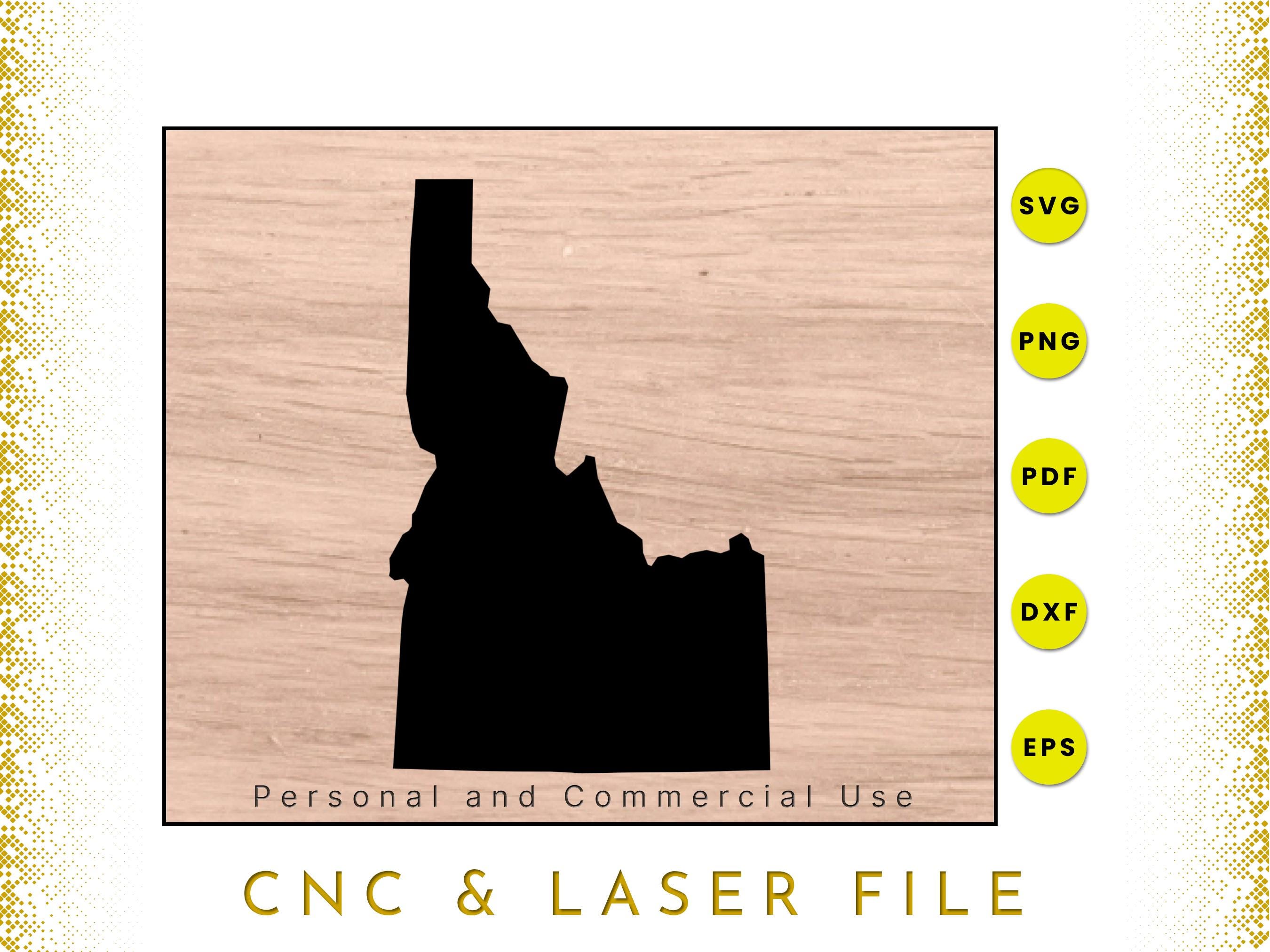 Idaho State Map | Idaho SVG | Idaho PNG | Idaho Map Clipart | Cricut ...