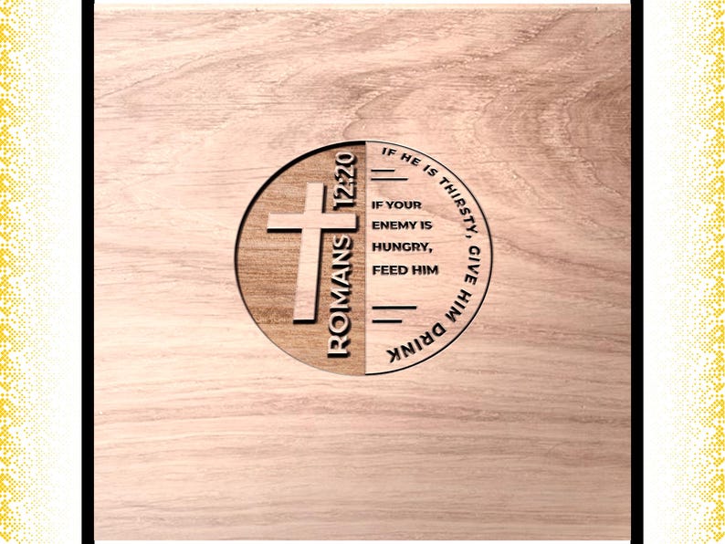 Romans 12:20 SVG - Overcome Evil With Good - CNC Laser Cut File ...