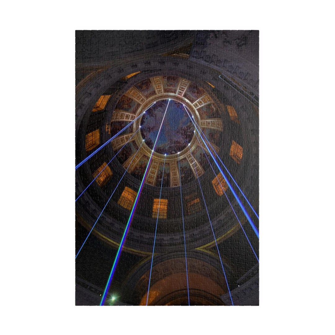 Intricate Puzzle Featuring Atmospheric Light Beams | Unique Home Décor ...