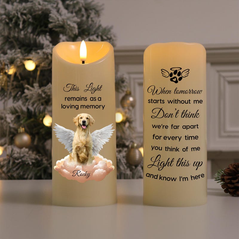 Led Candle Memorial Pet - Etsy