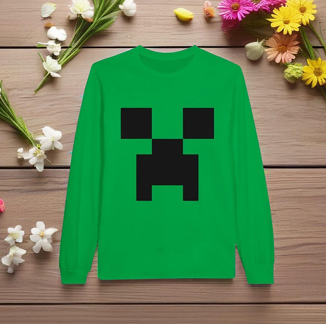Minecraft Creeper Unisex Longsleeve,for Minecraft Creeper,minecraft ...