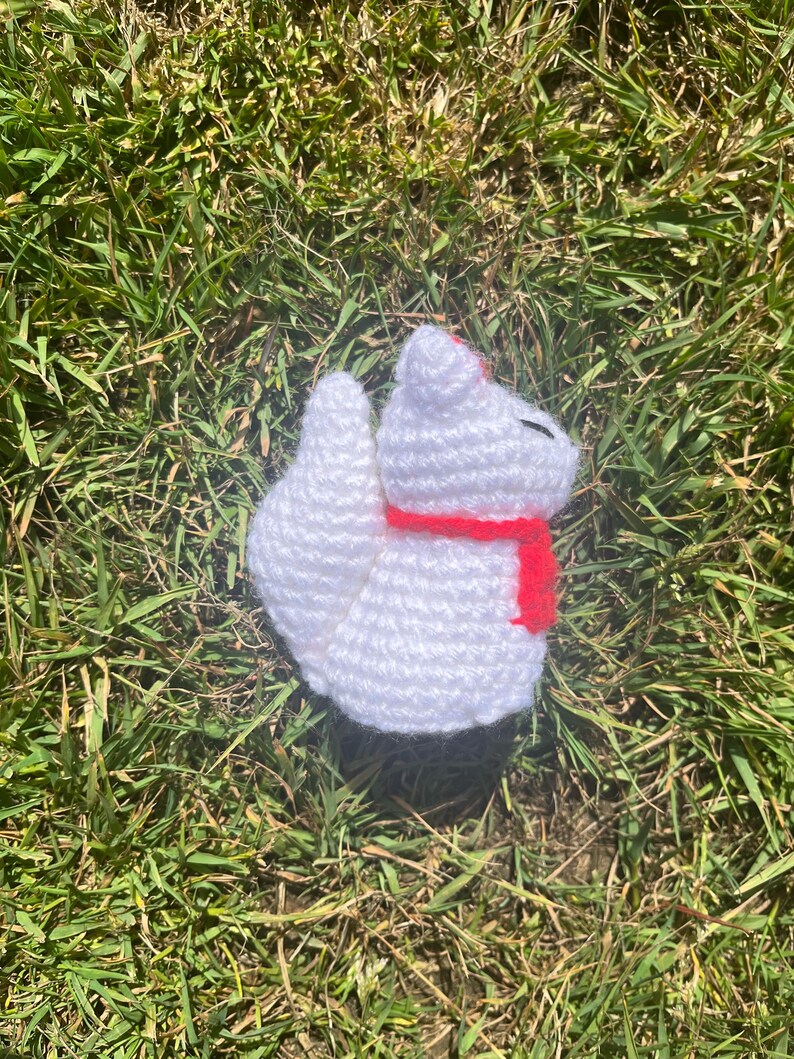 Kitsune Fortune Statue Crochet - Acrylic Yarn - Etsy