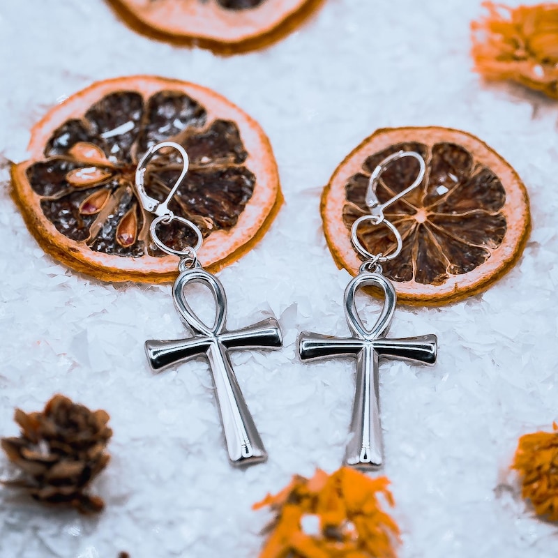 Ankh Earrings - Etsy
