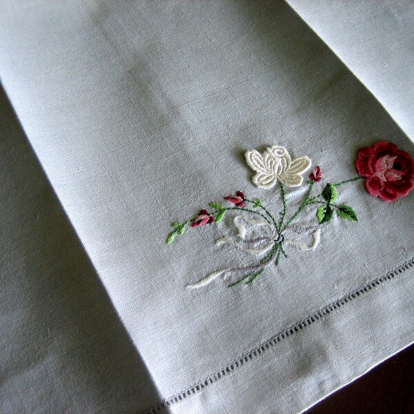 Hand Embroidered Linen - Etsy