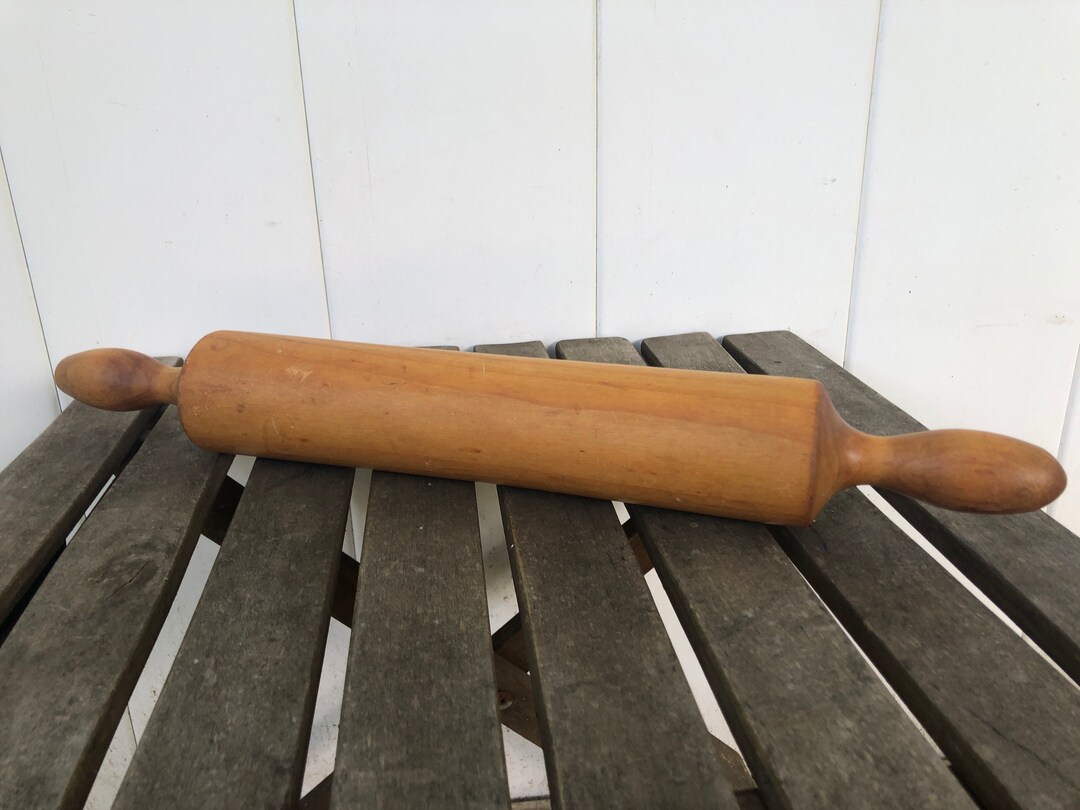 Vintage Heavy Duty Wooden Rolling Pin - D18 - Etsy