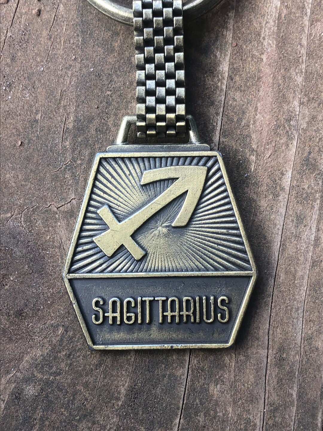 Vintage Zodiac Sign Astrology Gift Metal Keychain Sagittarius D14 - Etsy