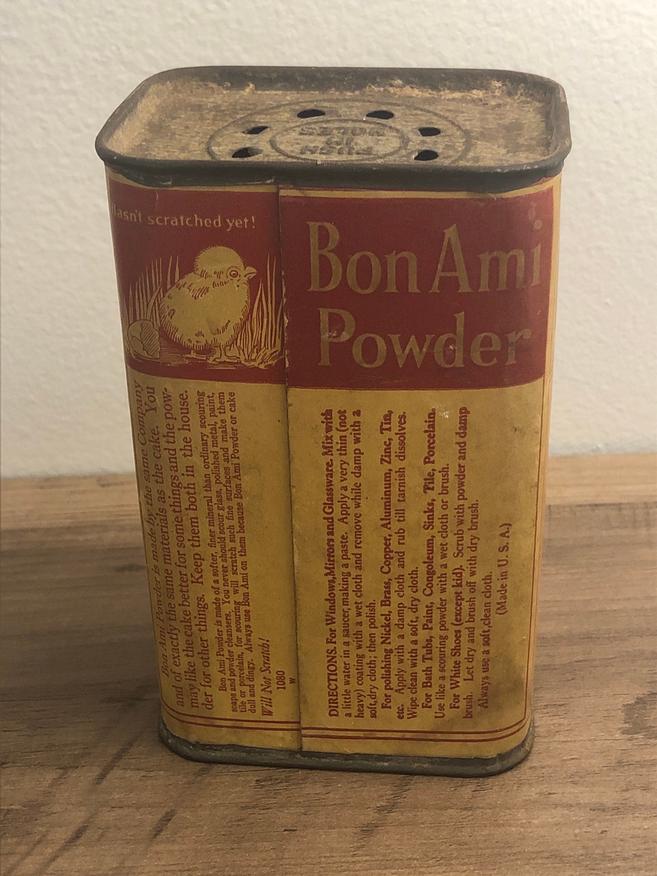 Vintage Bon Ami Powder Soap Advertising Cardboard Wrapped Can | Etsy
