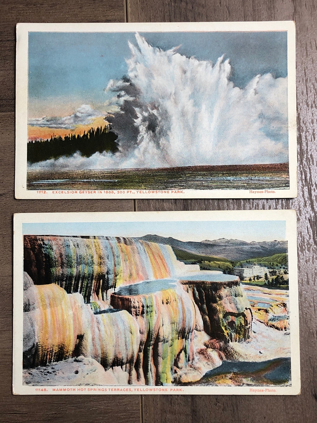 Vintage Yellowstone National Park Postcards (14B) - NEVER USED - Set of ...
