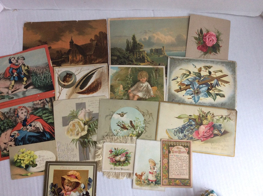 Vintage Antique Postcard Ephemera Lot 1 - Etsy