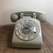 Vintage Grey Rotary Tabletop Desk Telephone Phone - Etsy