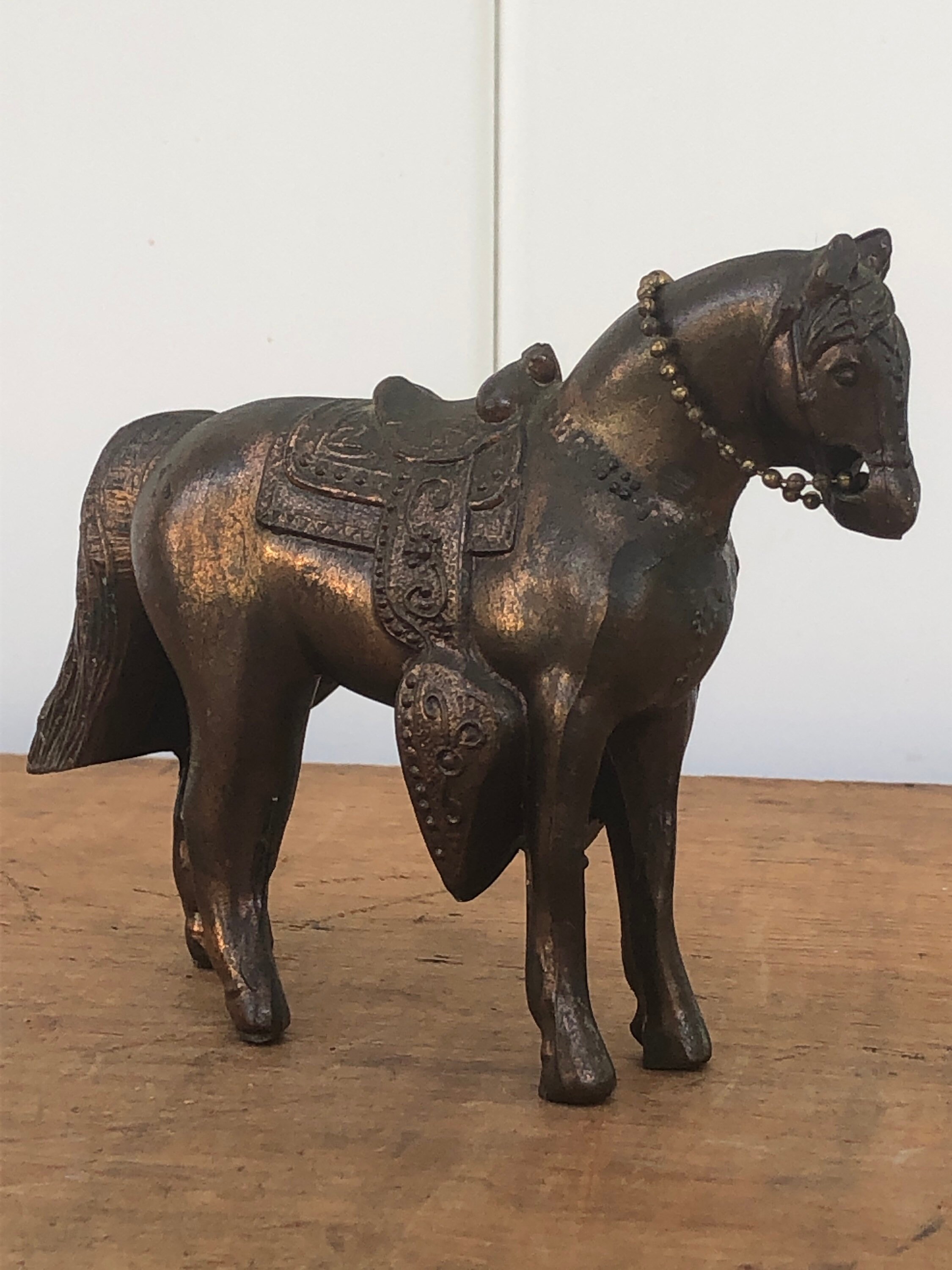 Vintage Metal Rodeo Horse Cowboy Western Figure Figurine box | Etsy