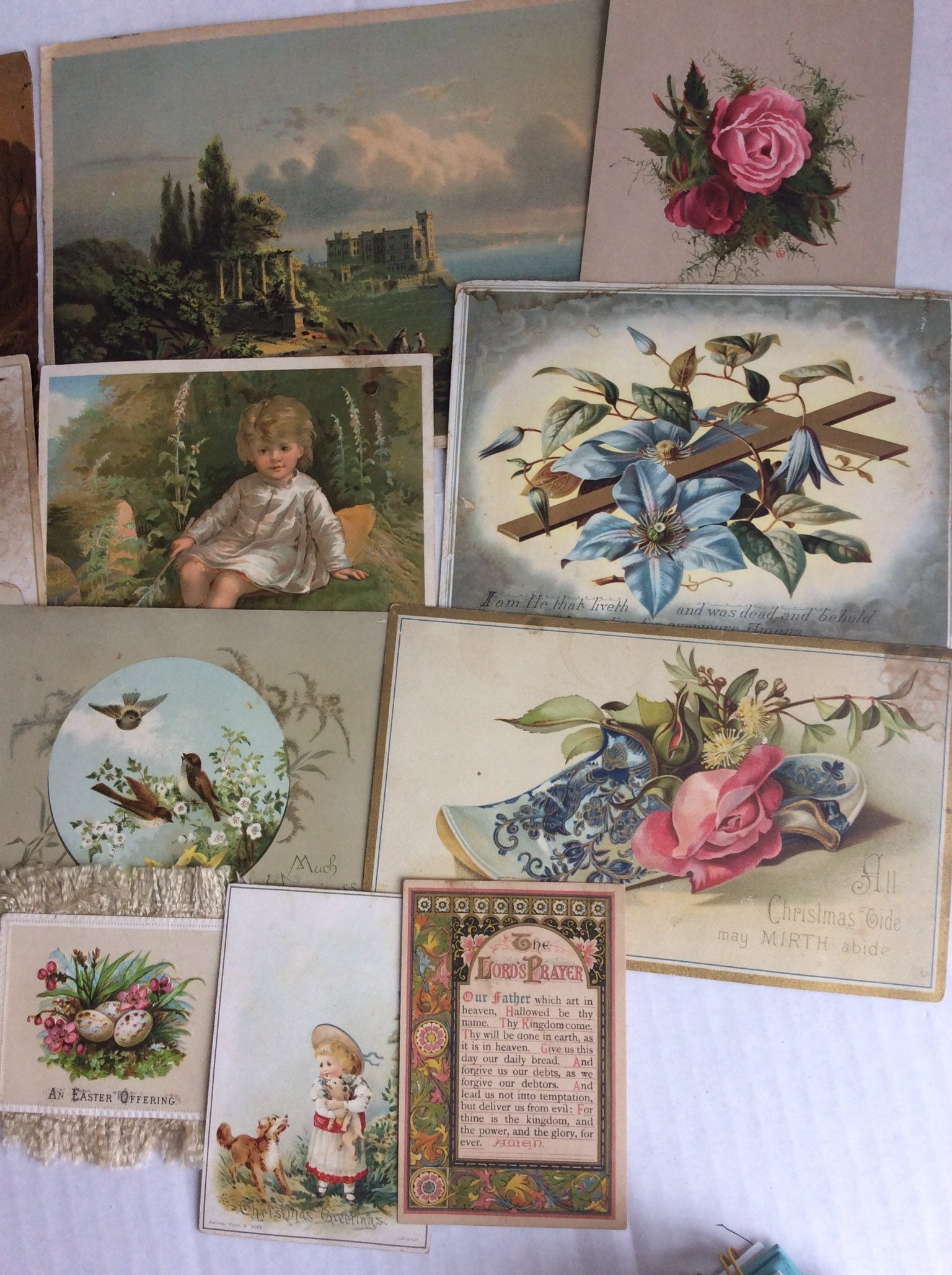Vintage Antique Postcard Ephemera Lot 1 | Etsy