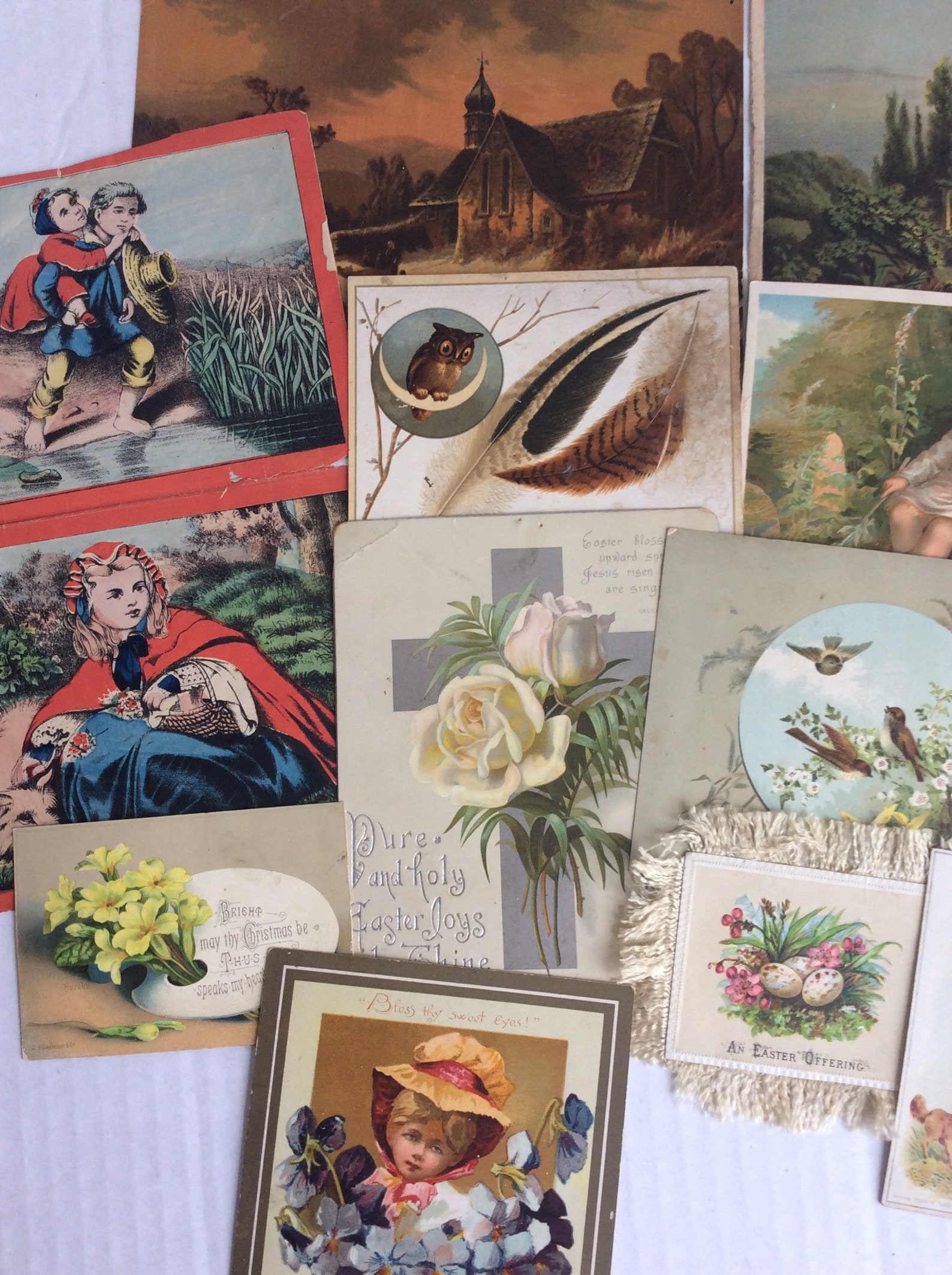 Vintage Antique Postcard Ephemera Lot 1 - Etsy
